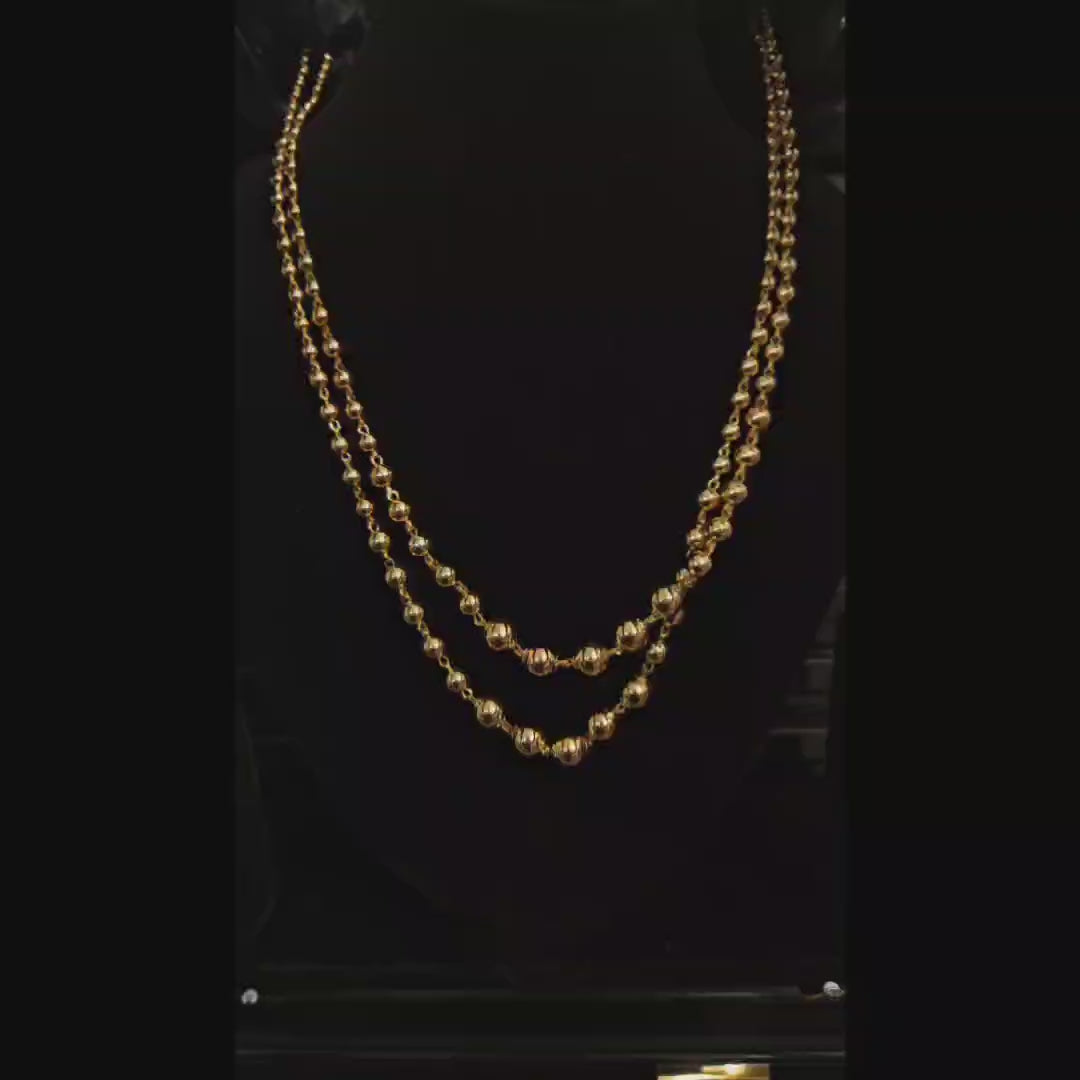 Gold plated double layer chain – Shrayathi